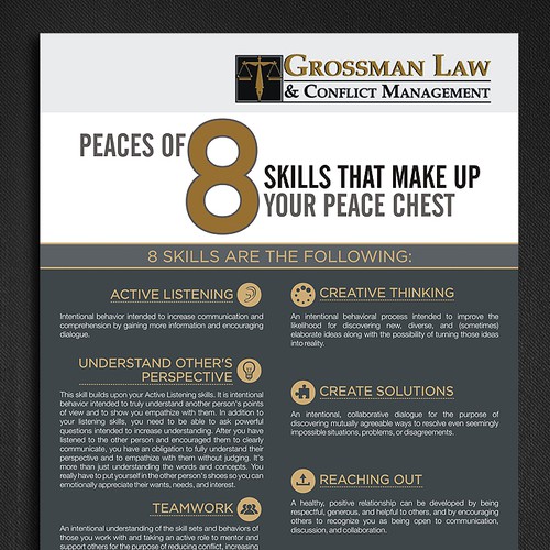 Create an attractive flyer for conflict management training program ...