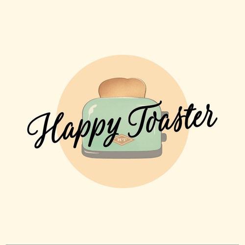 Create a logo for Happy Toaster that invites viewers to watch | Logo ...