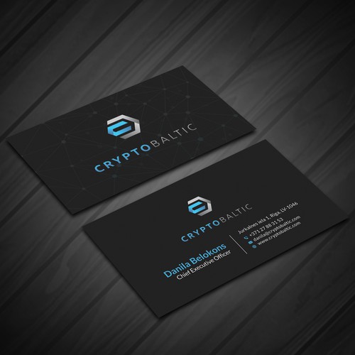 Cryptocurrency & Blockchain Business Card Company | Business card contest