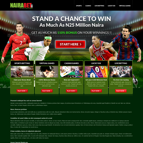 Create a Landing Page Design for a Top Sports Betting Website | Landing ...