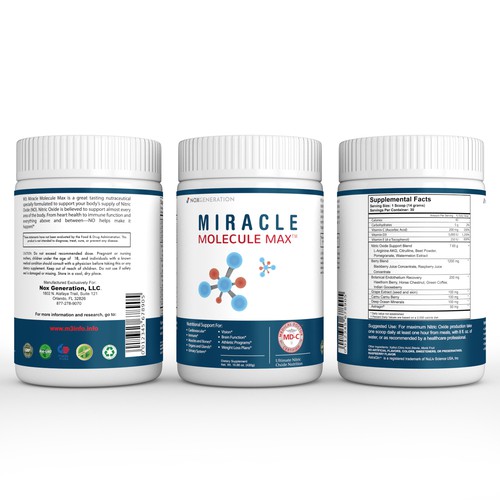 *Guaranteed Prize* M3 Miracle Molecule Max | Product label contest