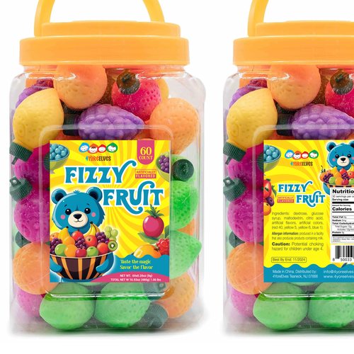 Designs | Fun, Vibrant Candy Label Design | Product packaging contest