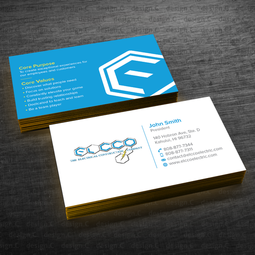 Company Core Values Card V.2 | Business card contest