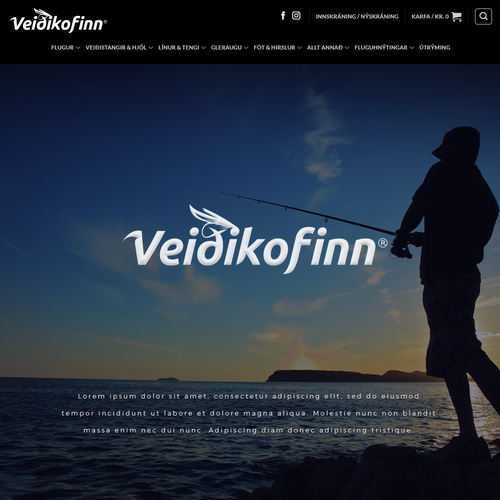 Designs | Icelandic professional fly fishing shop Veiðikofinn needs an ...