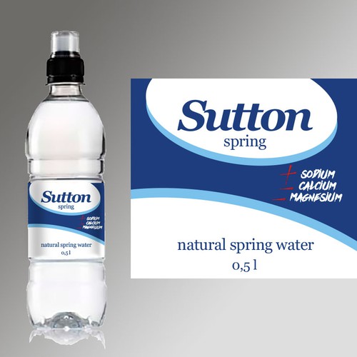 create a refreshing spring water label | Product label contest