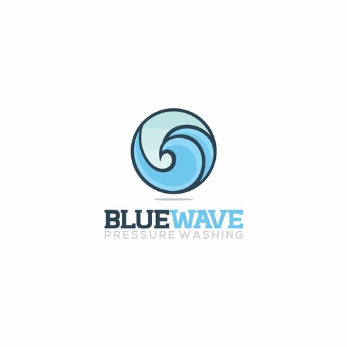 Create an engaging logo, with water and wave elements, for BlueWave ...