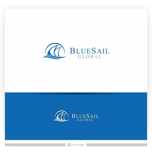 Blue Sails Logo Sjabloon Summer Logo Sail Icon Blue And Yellow Colors