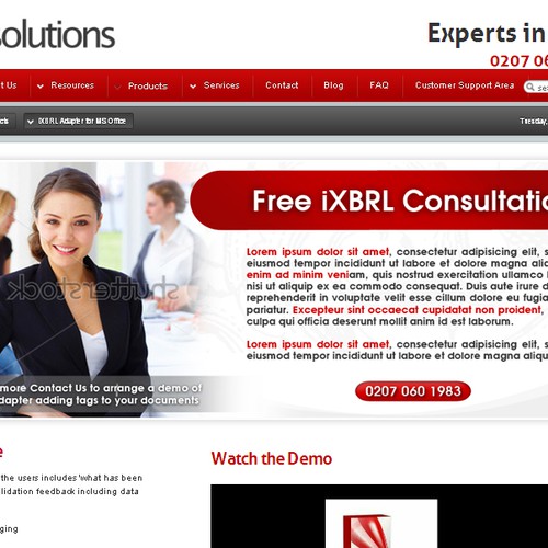 Designs | Clean Professional Banners for IT company website | Banner ad ...