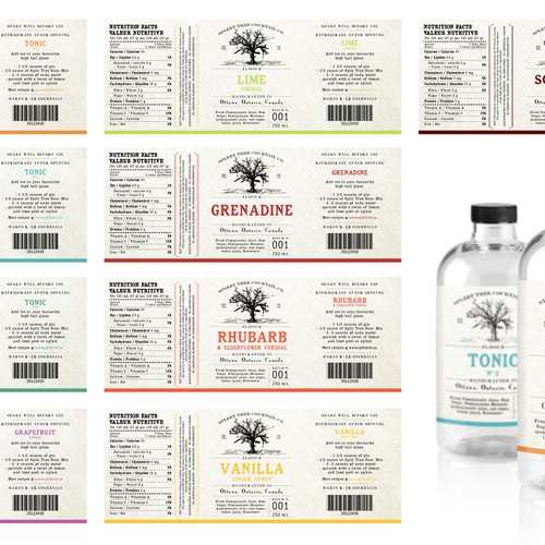 Designs | Create a custom group of labels for cocktail mixes! | Product ...
