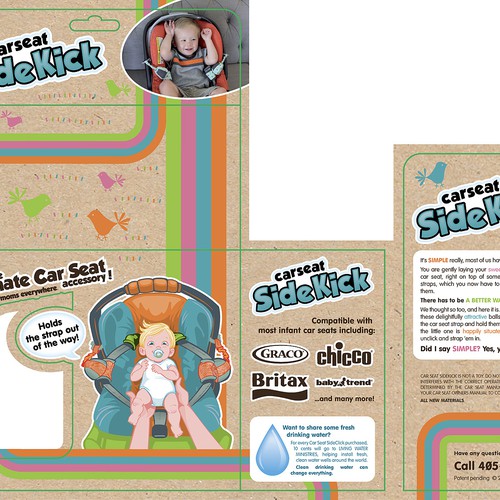 *GUARANTEED PRIZE* UNIQUE PACKAGING DESIGN FOR A CAR SEAT ACCESSORY ...