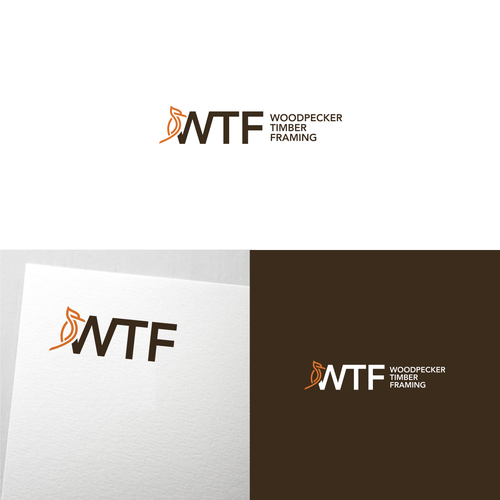 Designs | WTF logo for Woodpecker Timber Framing | Logo & business card ...