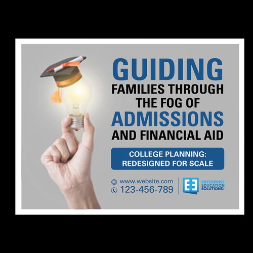Create a flyer to help thousands with college admissions and financial ...