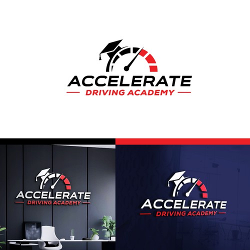 Designs | Accelerate Driving Academy. Red/White/Black colors. Would ...