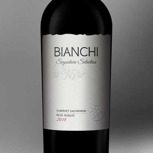 Designs | Bianchi Wine Label | Product label contest