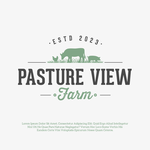 Designs | Rustic with a modern touch, farm logo | Logo design contest