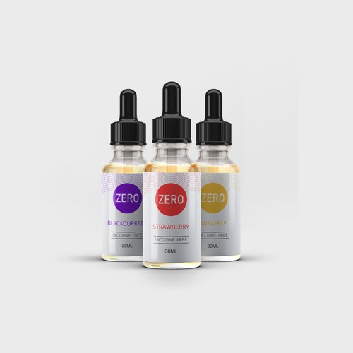 Modern & Vibrant E Liquid Bottle Design | Product label contest