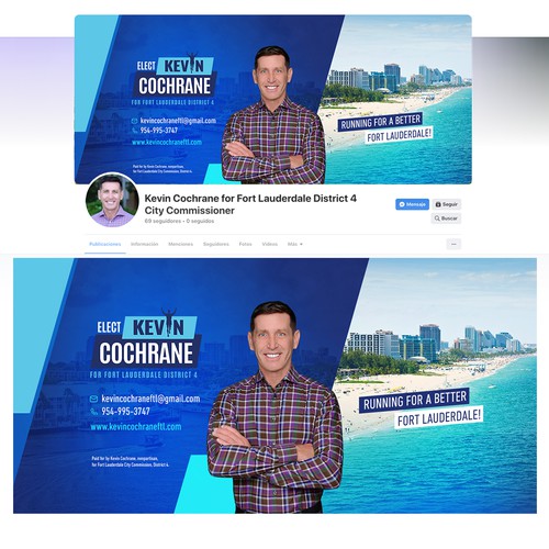 Designs | Design a Facebook banner for a City Commission candidate in ...