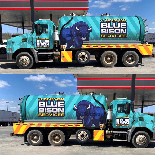 Designs | Help us scream "Blue Bison" with a unique truck wrap! | Car ...