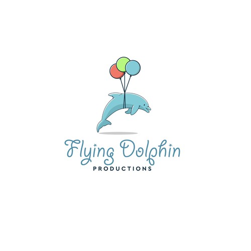 Create a fun and daring flying dolphin logo for film industry. | Logo ...