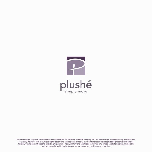 Create a standout brand image for.....plushé - the new name in home ...