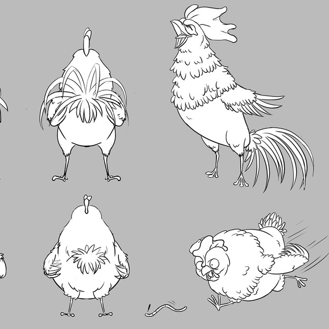 Web startup needs Cartoon Chicken Model Sheet | Character or mascot contest