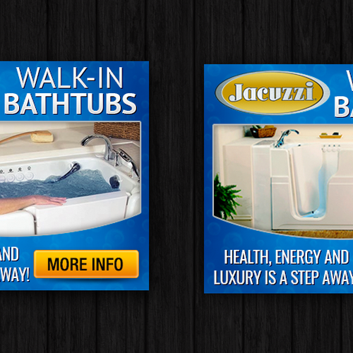 Designs | Jacuzzi Walk In Bathtub Banner Ads | Banner ad contest
