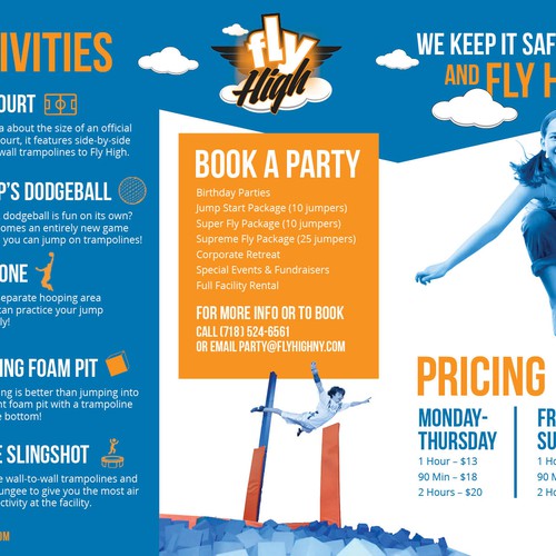 Create an Exciting Brochure for NYC's First Indoor Trampoline Park ...