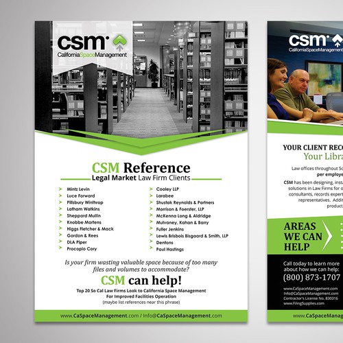 Attention-Getting Flyer to help CSM Sell More Projects to Law Firms ...