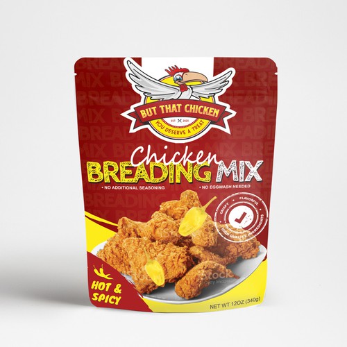 Designs | Design appetizing chicken breading mix food packaging that ...