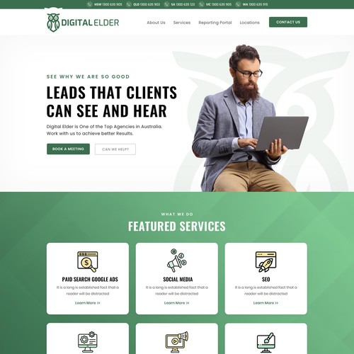 Designs | Digital Marketing Website Redesign - Inspiring / Modern ...