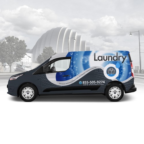 Design a van wrap graphic for a Laundry Pickup & Delivery service | Car ...