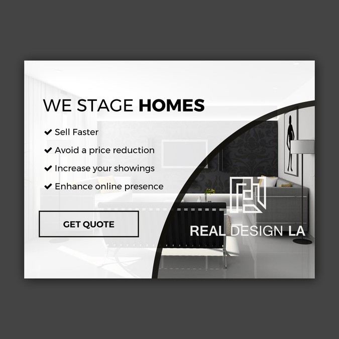 Banner Ad for Luxury Home Staging and Interior Design Firm | Banner ad ...