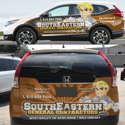 Mobile Construction Billboard Vehicle Wrap | Car, truck or van wrap contest