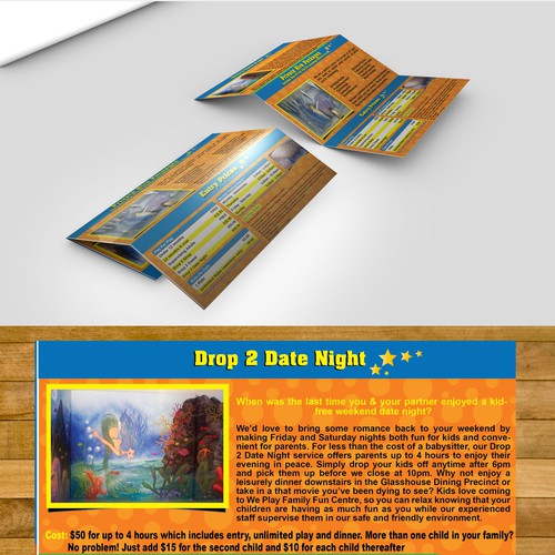 Create a winning brochure for the hottest new Family Fun Centre in town ...