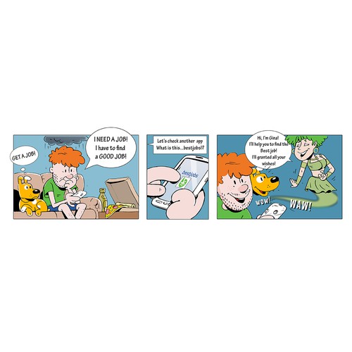 The app genie comics pilot, start of a series of 25. | Illustration or ...