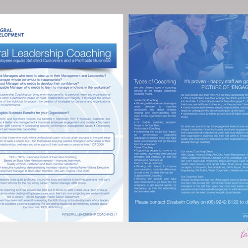 Flyer for Executive Coaching | Postcard, flyer or print contest