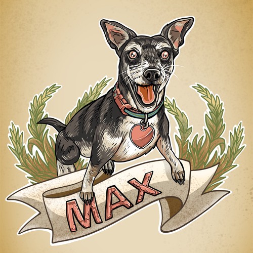 Designs | Draw my rambunctious canine pal! | Illustration or graphics ...