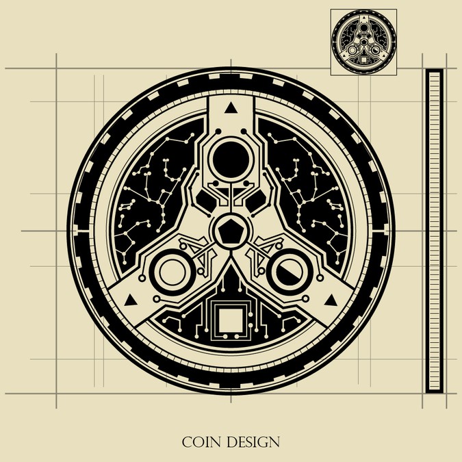 Design a coin for a science fiction fantasy world | Illustration or ...
