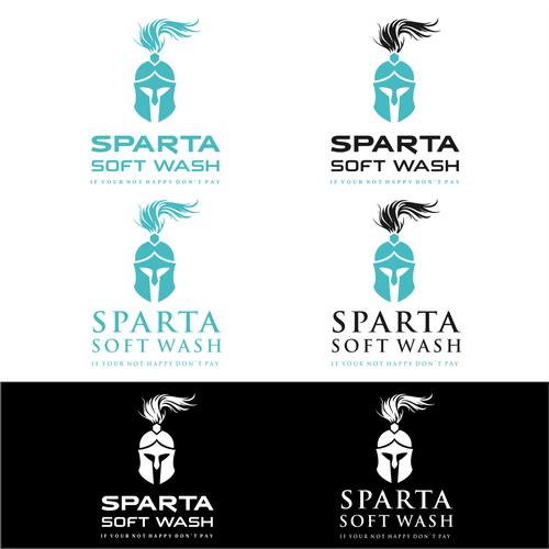 Create a classic Spartan themed logo for Sparta Soft Wash | Logo design ...