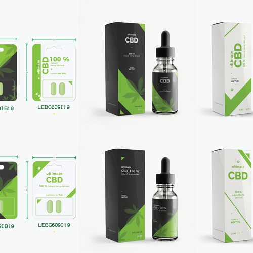 Ultimate CBD - 100% Hemp Derived | Product packaging contest