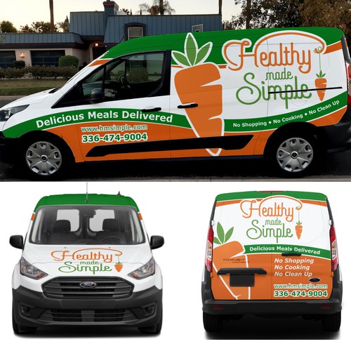 Designs | Design an eye popping van wrap for a fresh meal delivery ...