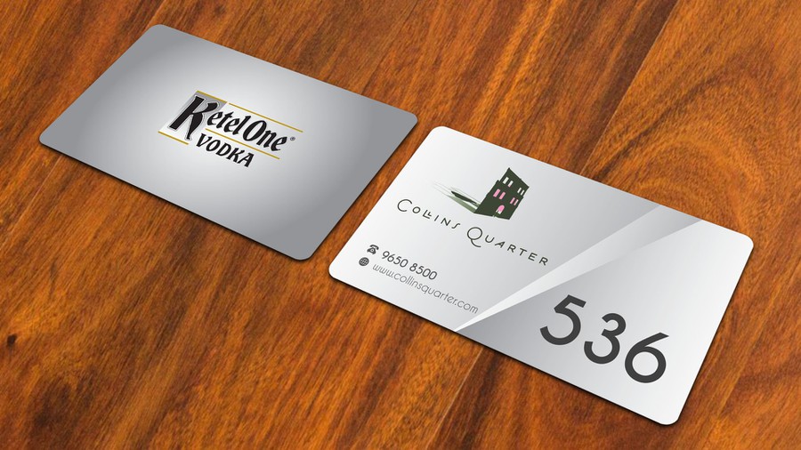 Tab card design for bar and restaurant - Collins Quarter | Business ...