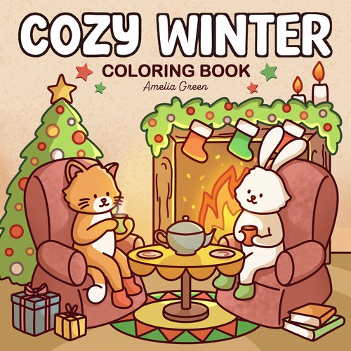 Designs | Square Book Cover for Cute Coloring Book | Book cover contest