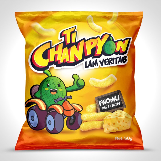 Redesign a Puff Chips Packet into a Cooler one | Product packaging contest