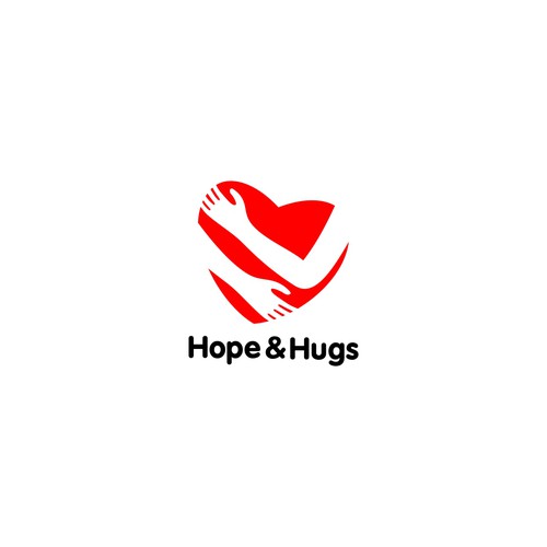 Create a logo that has the feeling of hope and a hug for both male and ...