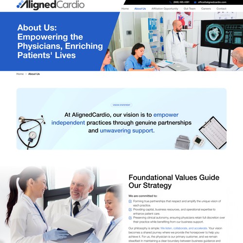 Designs | Website redesign for cardiology practice trying to attract ...