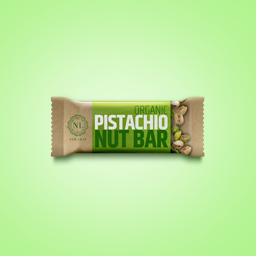 3D Mock up Organic pistachio Bar Packaging design | Product packaging ...