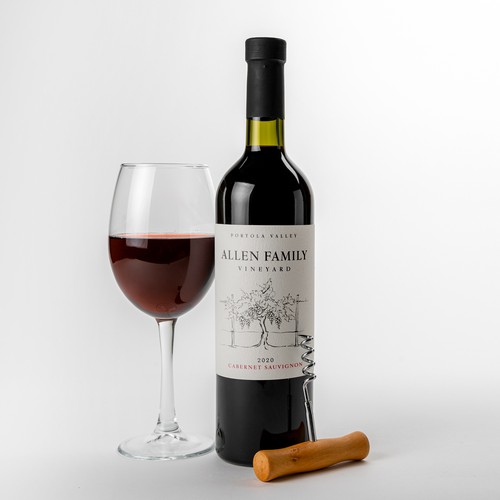 Designs | ALLEN FAMILY VINEYARD | Product label contest