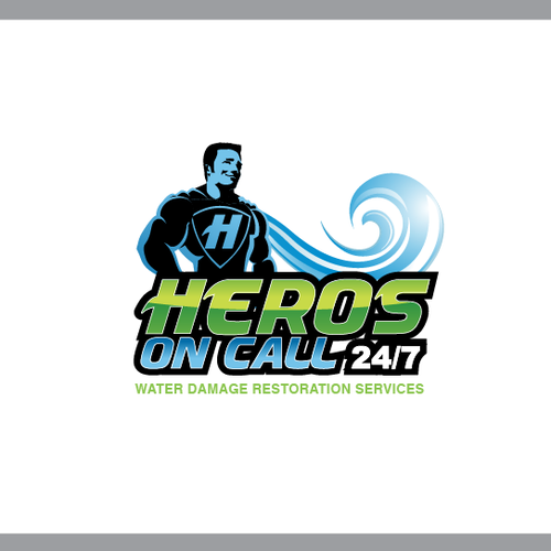 New logo for ** Heroes On Call ** (Emergency Water Damage Dry Out ...