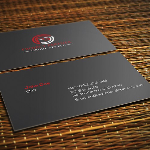 Build a high end project managers buisness card | Business card contest